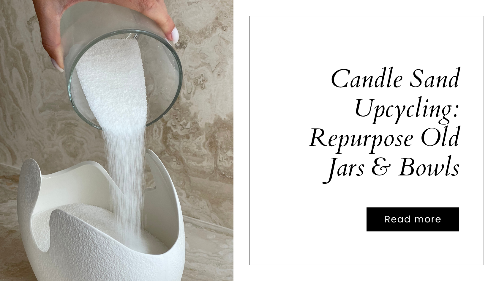 Creative Ways to Upcycle Jars with Candle Sand – CANDLERACANDLE